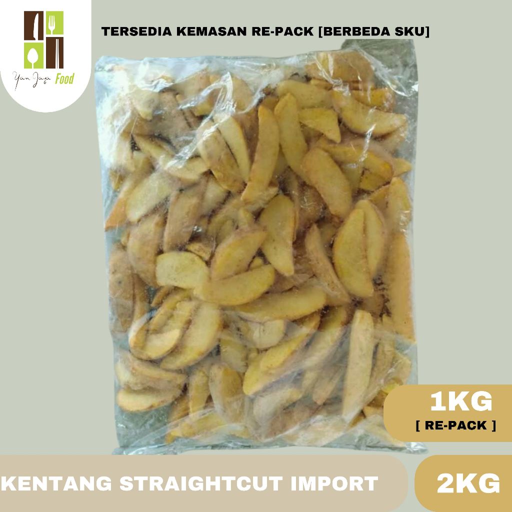 Jual Kentang Wedges / Kentang Import / Potato Wedges / Frozen / Beku ...