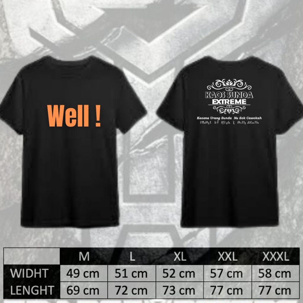 Jual KAOS WELL | KAOS SUNDA EXTREME ORIGINAL | SUNDA EXTREME | Shopee ...