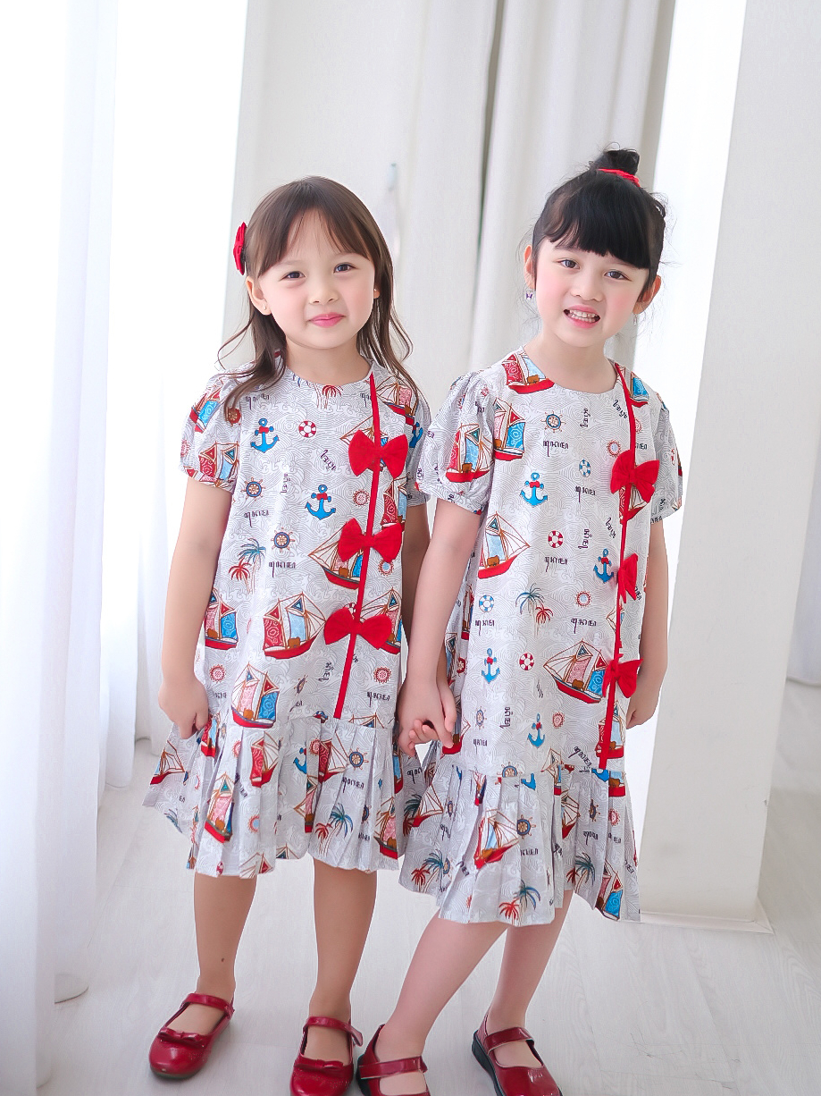 Jual NemaNimu - OLIN Dress Batik Modern Anak | Dress Batik Anak ...