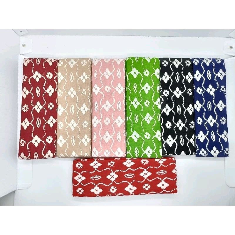 Jual kain batik cap motif bunga rambat G1W | Shopee Indonesia