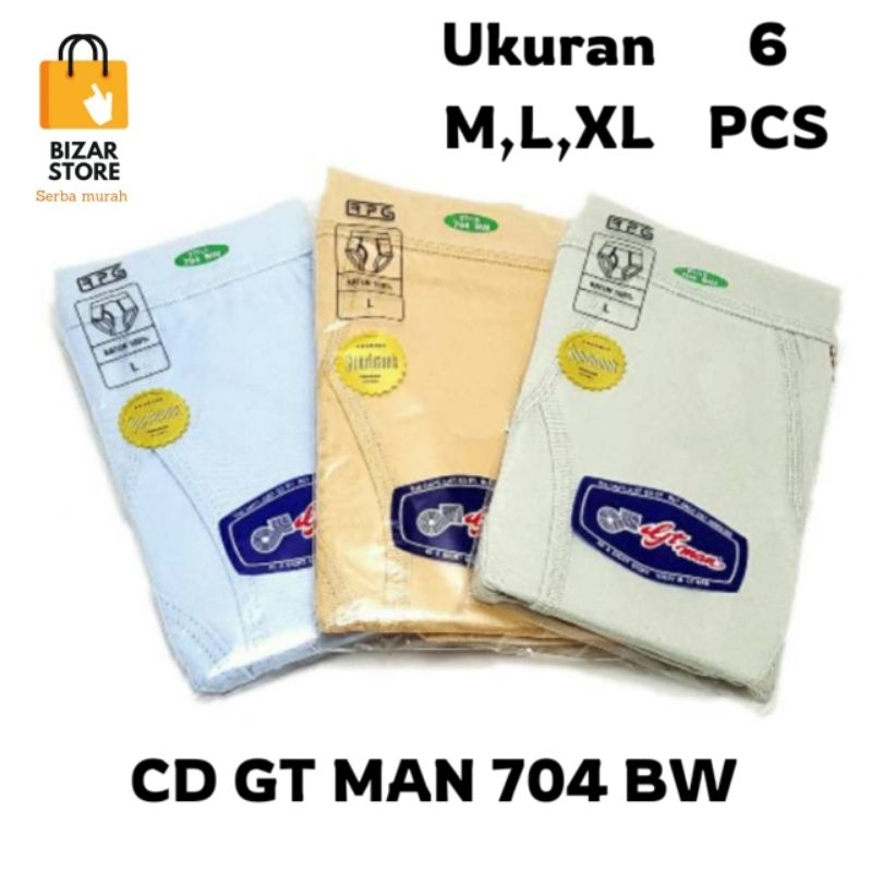 Jual 6pcs Cd Gt Man 704 bw Celana dalam Gt man Style 704 bw orignal ...