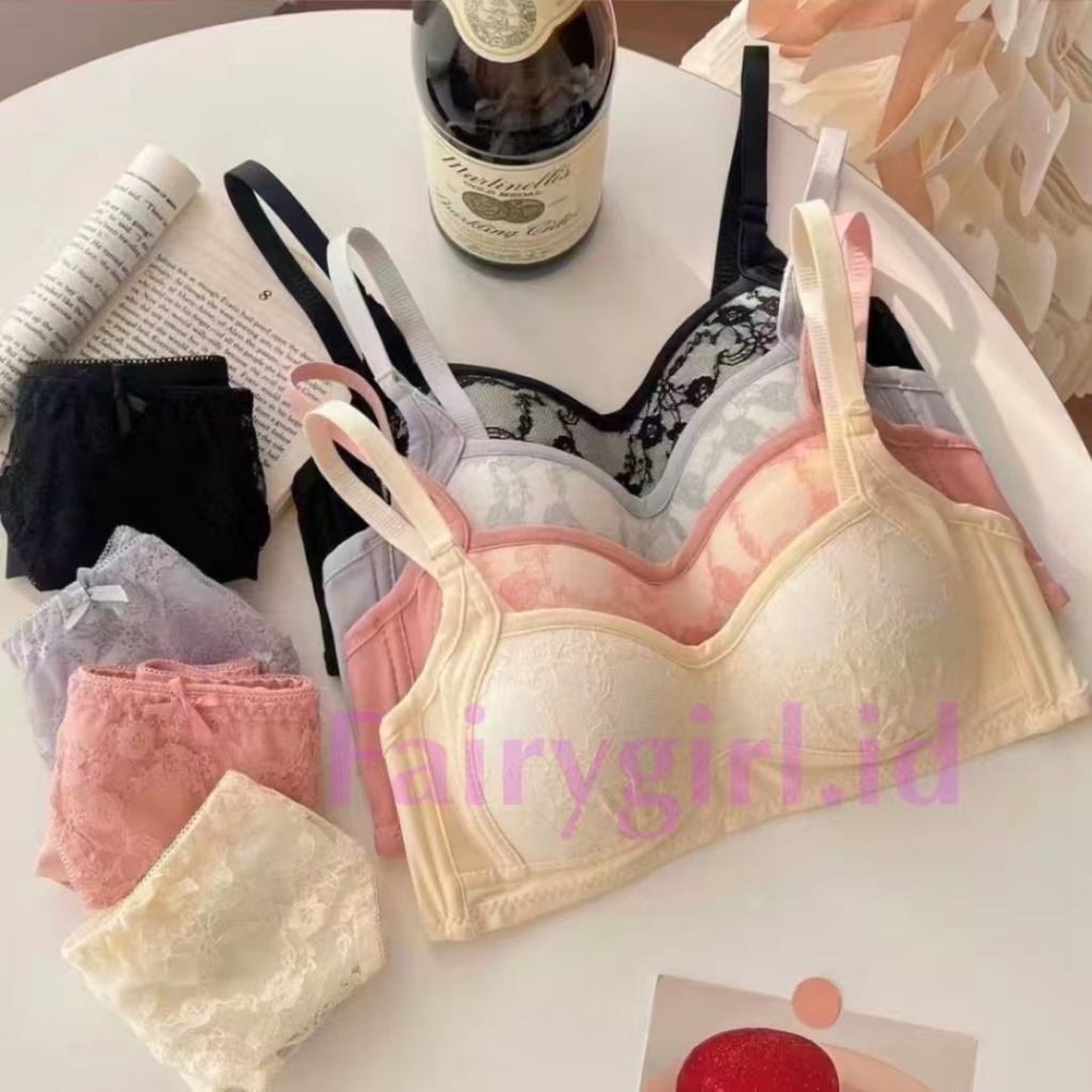Jual Fairygirl Set Bra motif bunga Push Up Style Senam Zumba Yoga ...