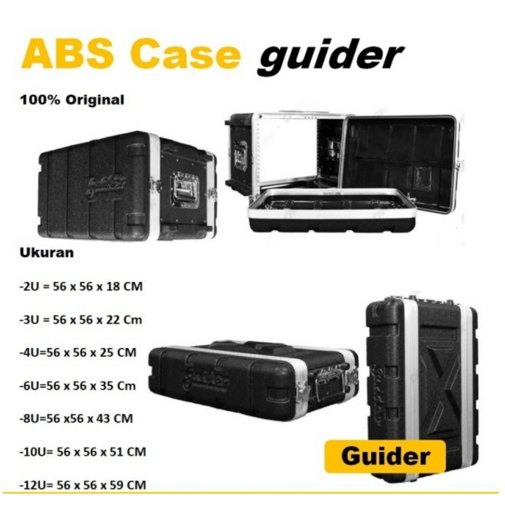 Jual ABS Case Guider 2U 3U 4U 6U 8U 10U 12U Original ( Hardcase ABS ) TU2T | Shopee Indonesia