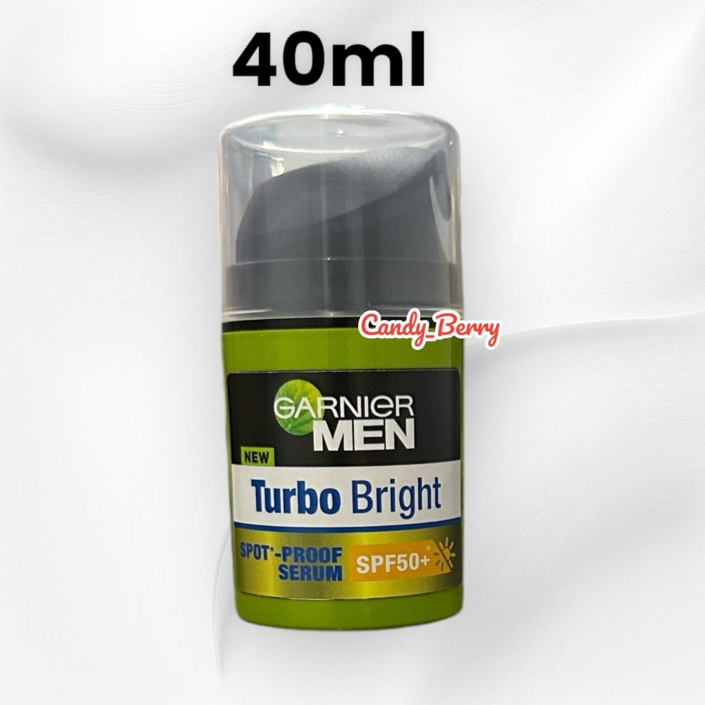 Jual Garnier Men Turbo Bright SPF 50+ Spot Proof 40 ML Serum Wajah Pria Spf50 + Skin Care 40ml ...