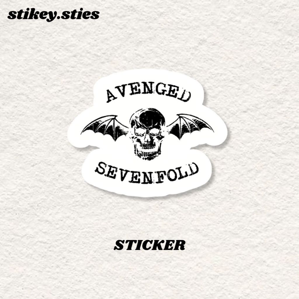 Jual STICKER A7X AVENGED SEVENFOLD AESTHETIC BRAND ANTI AIR VINYL ...