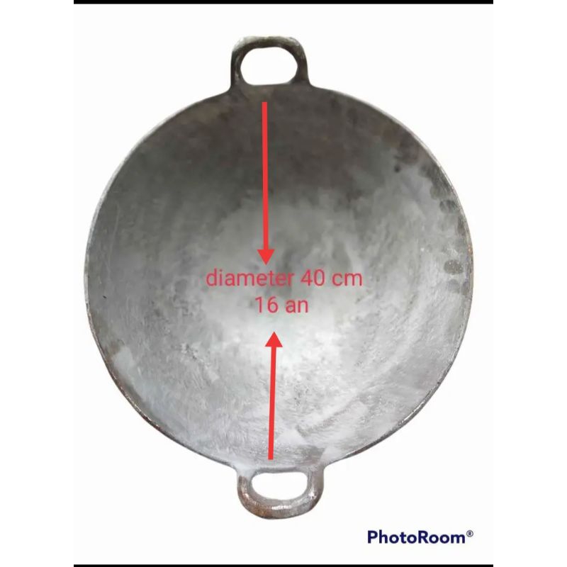 Jual Wajan baja siyem / wajan jawa / wajan anti lengket 40cm | Shopee ...