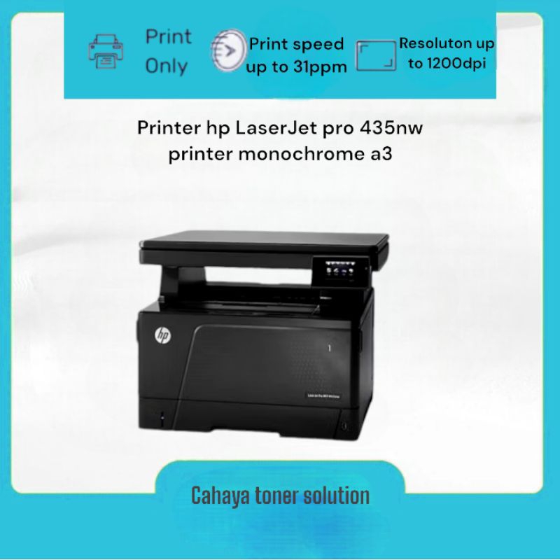 Jual printer hp LaserJet pro M435 A3 printer moncorom 80-90% mulus ...