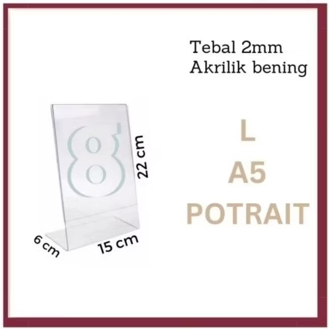 Jual Akrilik Stand Qris Ukuran A5 Potrait Free Cetak Qris | Shopee ...