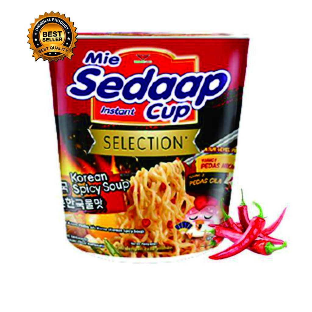 Jual MIE SEDAAP CUP KOREAN SPICY SOUP / Sedaap Mie Instan Cup Korean ...