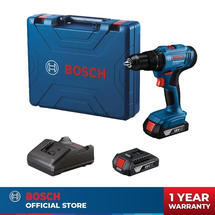 Jual Bosch GSB 183-Li Cordless Impact Drill / Bor Impact Baterai 18V 2 ...