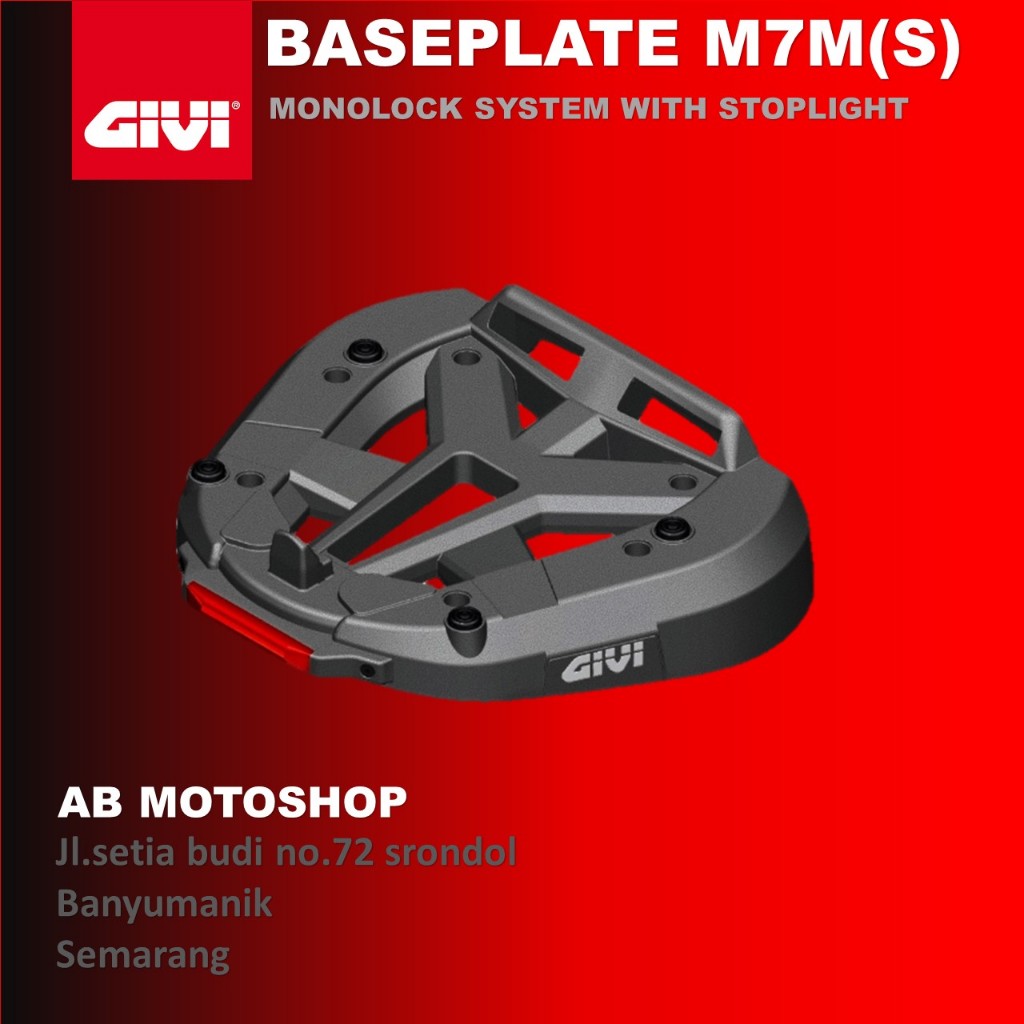 Jual Baseplate givi mp70 m7m tatakan box givi monolock system | Shopee ...