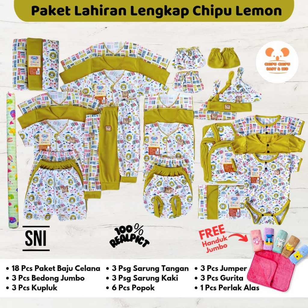 Jual Chipu Series Paket Terlengkap Lahiran Baju Bayi Newborn Set ...