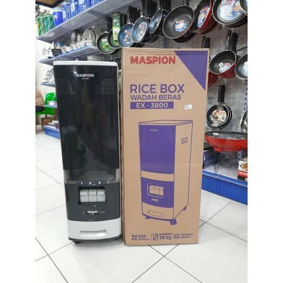 Jual Maspion EX 3800 Rice Box Penyimpan / Tempat Beras Maspion 3800 ...