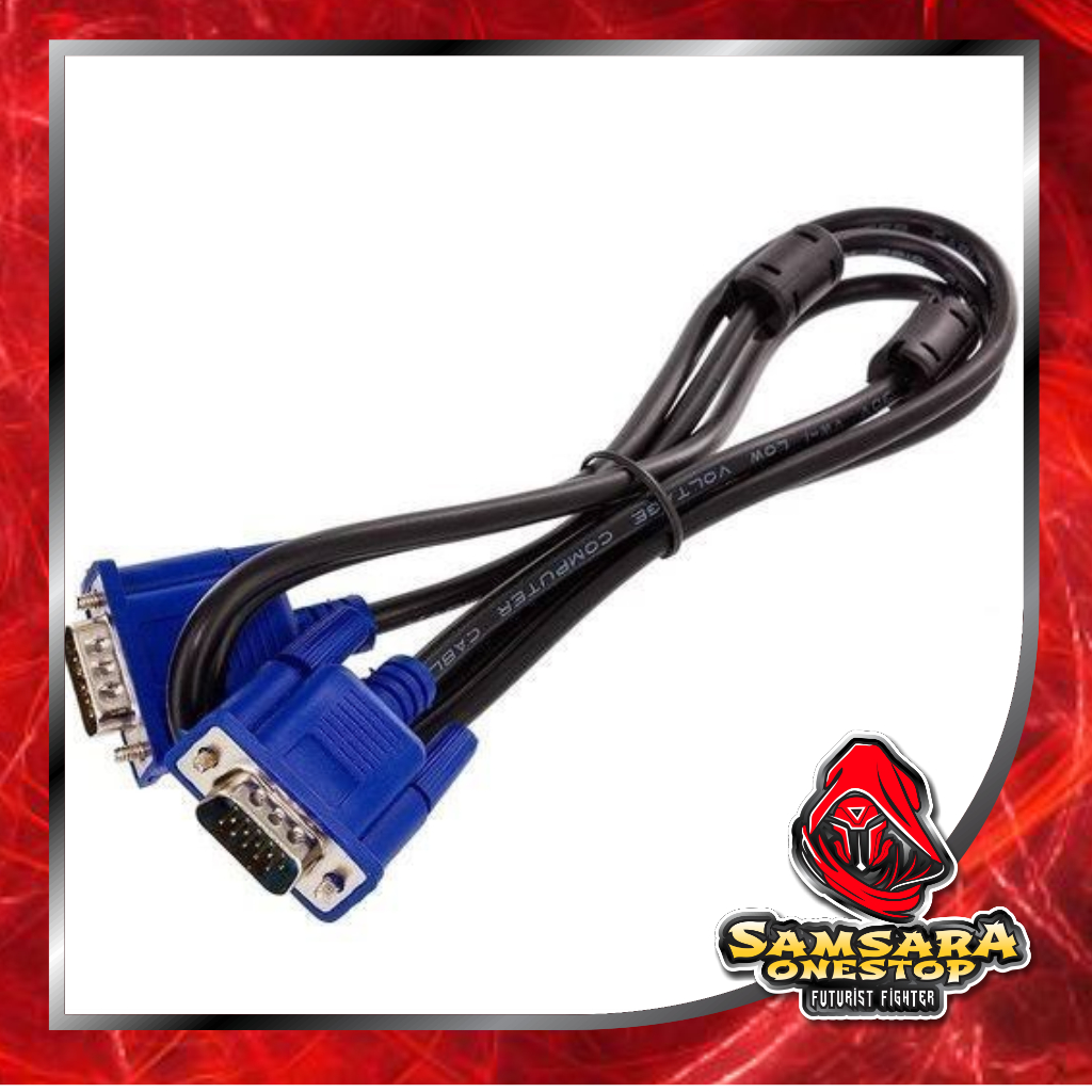 Jual Kabel VGA 1.5m Monitor male male M-tech | Shopee Indonesia