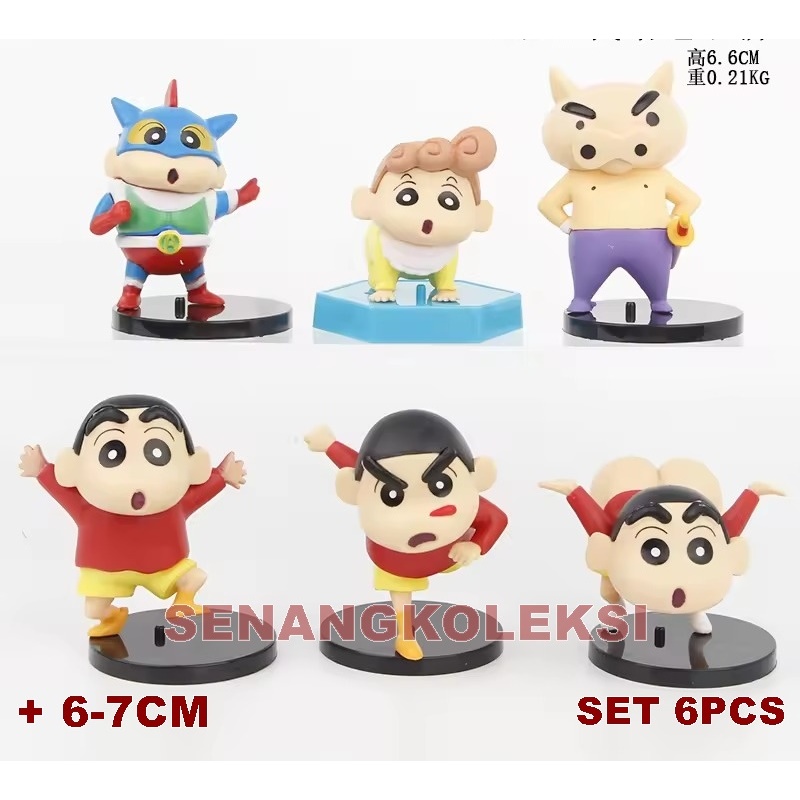 Jual Action Figure Crayon Shinchan Shin Chan Nohara Buriburi Zaemon Set isi 6pcs | Shopee Indonesia