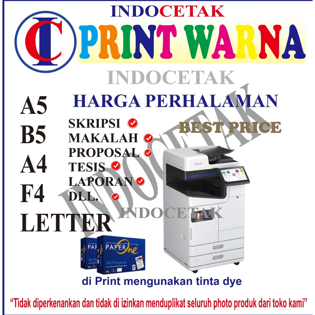 Jual PRINT / CETAK BUKU CEPAT A4 80/100 GSM TERMURAH, CETAK DOKUMEN ...