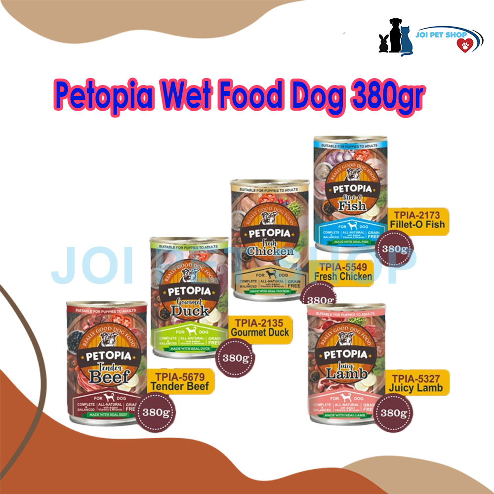 Jual Makanan Anjing Petopia BEEF/LAMB Dog Food Kaleng 380 Gram | Shopee ...