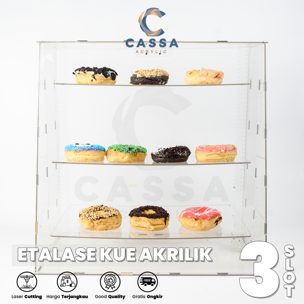 Jual Display Etalase Kue / Showcase Roti Akrilik | Shopee Indonesia