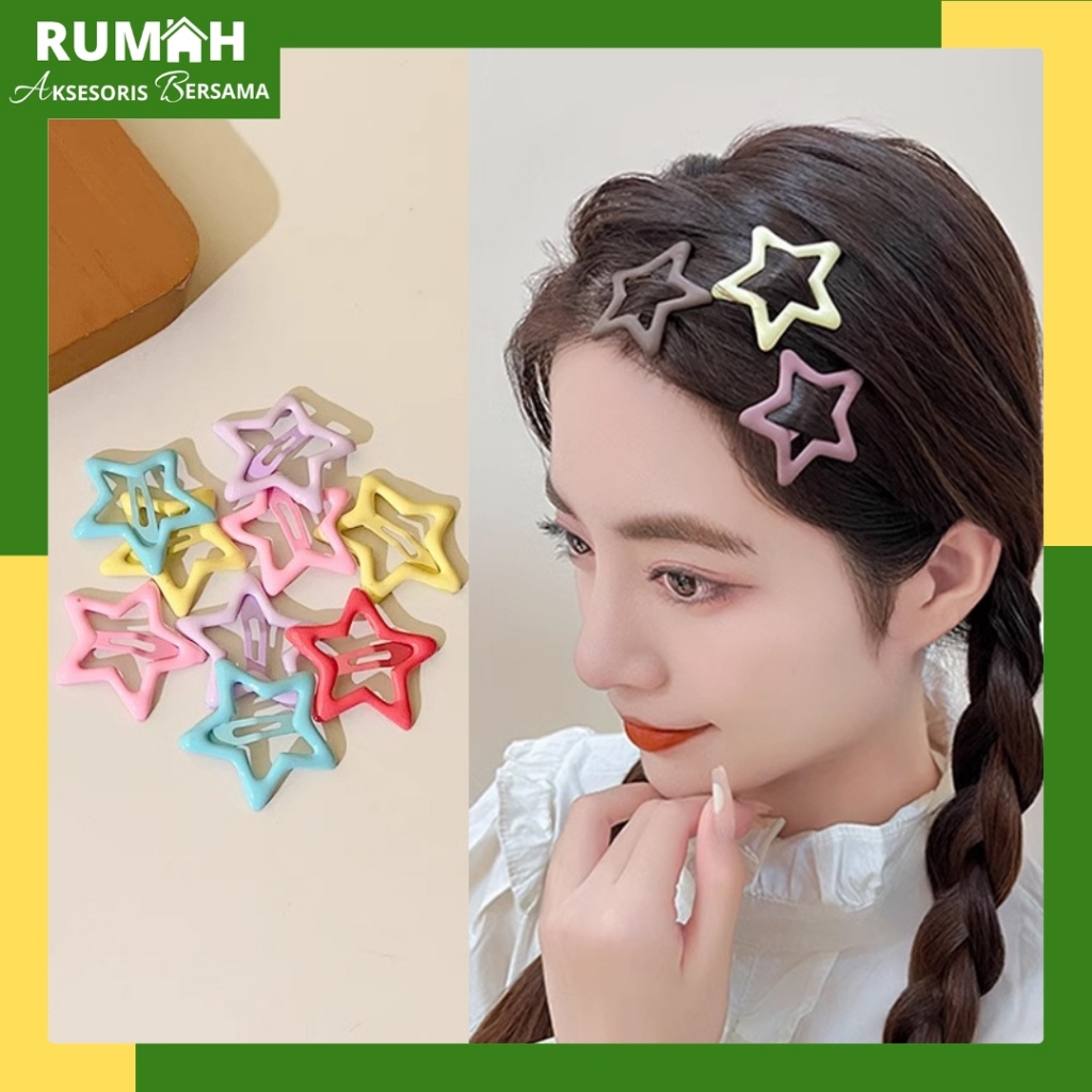 Jual RAB JR504 Stars Jepit Rambut Bentuk Bintang Lucu Korea Cute Hair ...