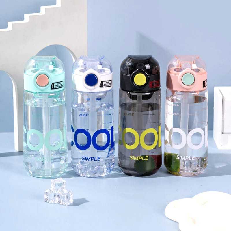 Jual BOTOL MINUM ANAK TEMPAT MINUM ADA GAGANG FREE SEDOTAN COOL SIMPLE ...
