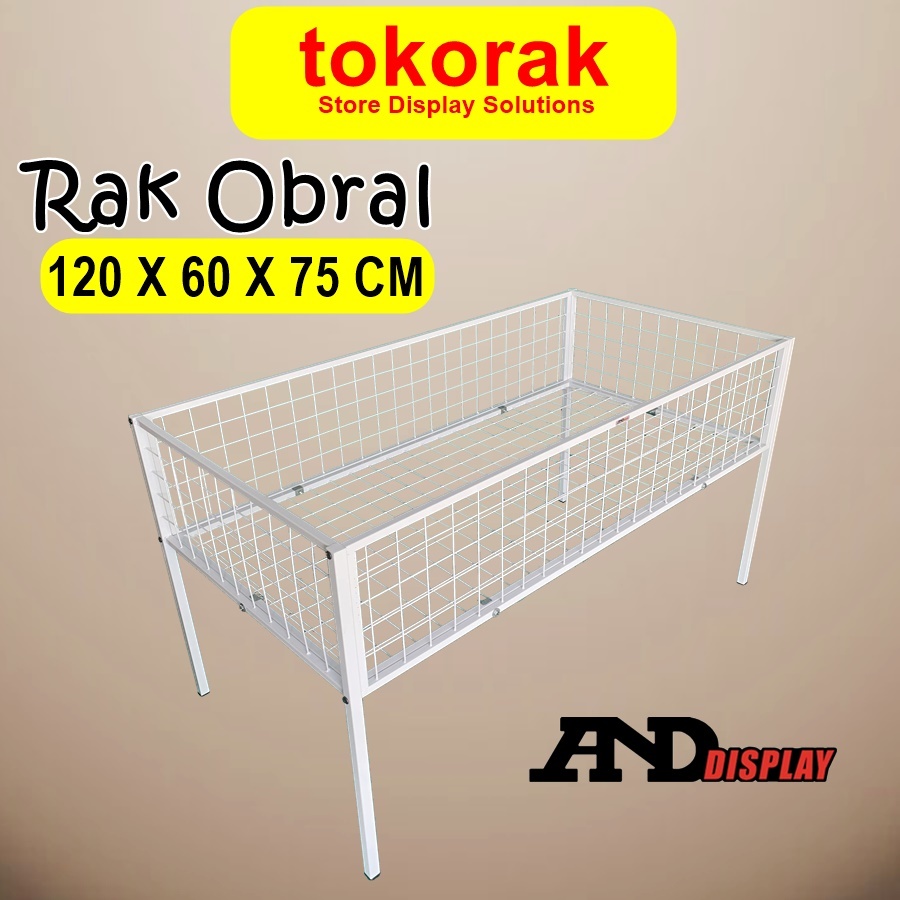 Jual RAK OBRAL 120 X 60 CM RAK BAJU OBRAL WIREMESH 60X120CM BOX OBRAL ...
