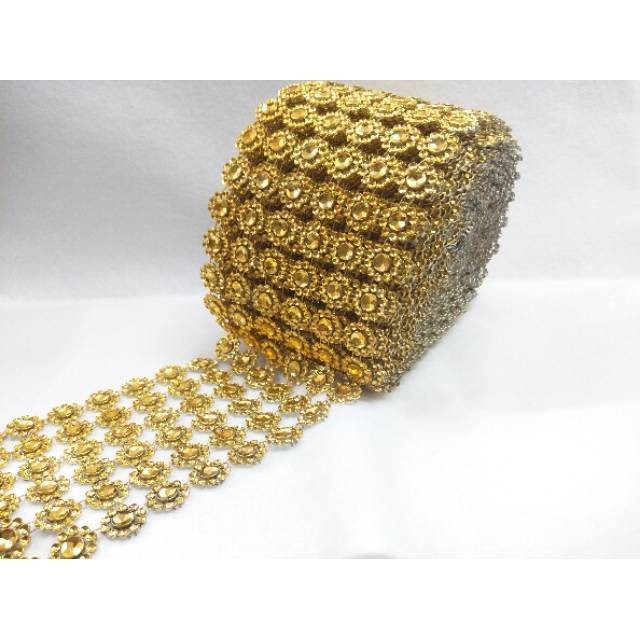 Jual Diamond motif Emas - ROLL (+/- 10 yard) | Shopee Indonesia