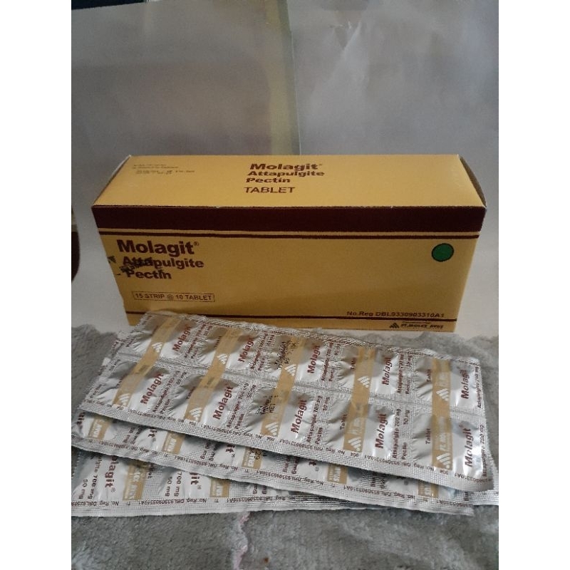 Jual MOLAGIT TAB/ MENGATASI DIARE/ per strip isi 10 tab | Shopee Indonesia