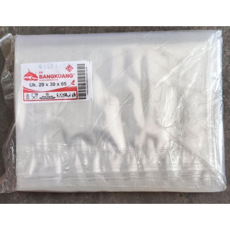 Jual Plastik PP 500g / PP bening tebal / plastik bening halal / plastik kerupuk / plastik ...