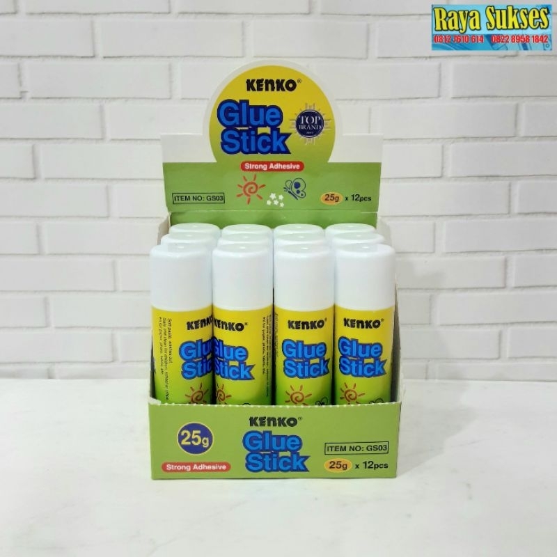 Jual Lem Kertas Glue Stick Kenko/Glue Stick Kenko 25g 15g 8g/Lem Kertas ...