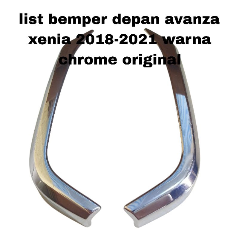 Jual List lis bumper depan grill avanza xenia 2018-2021 kanan kiri ...