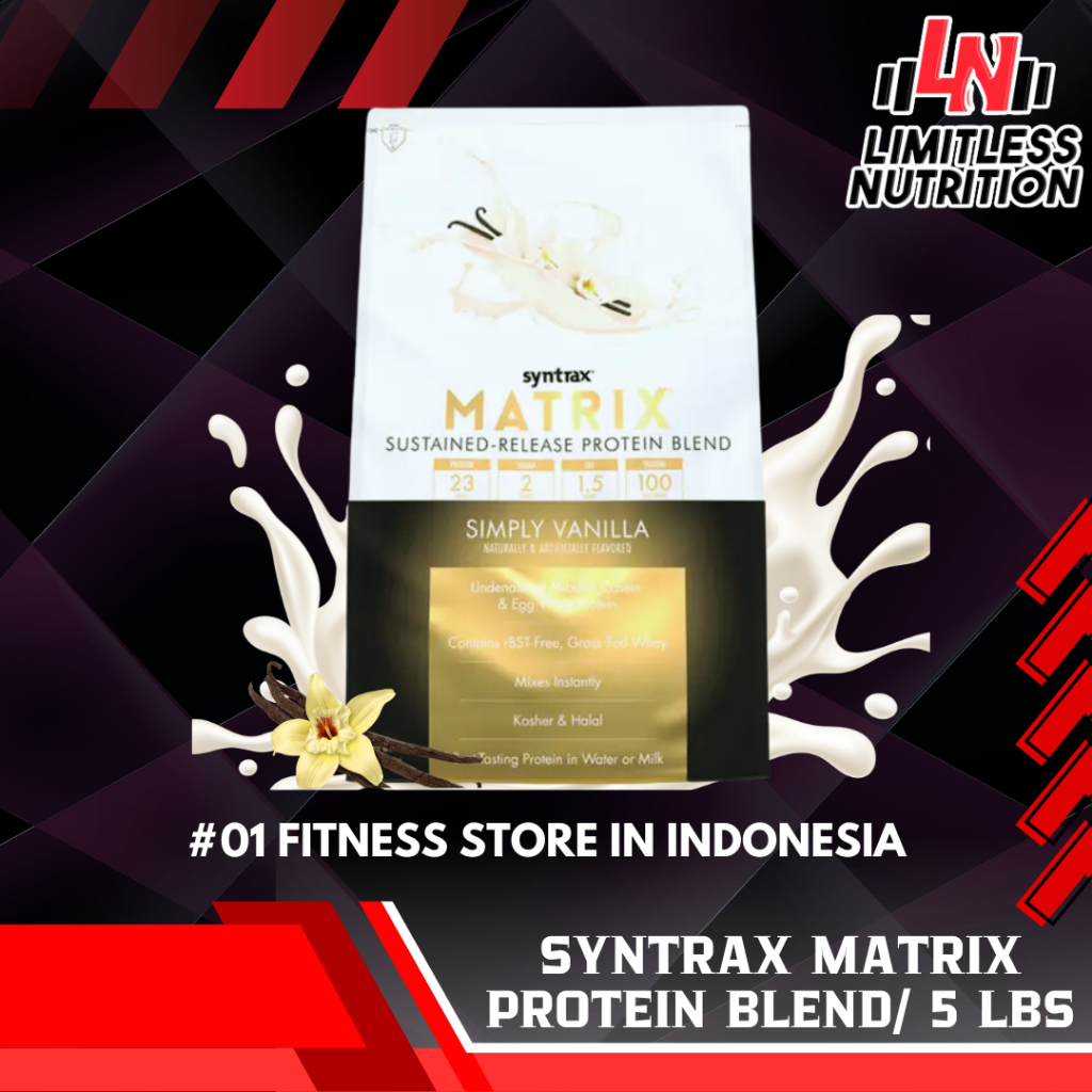 Jual Syntrax Matrix 5lbs Whey Protein Blend 5 lbs | Shopee Indonesia
