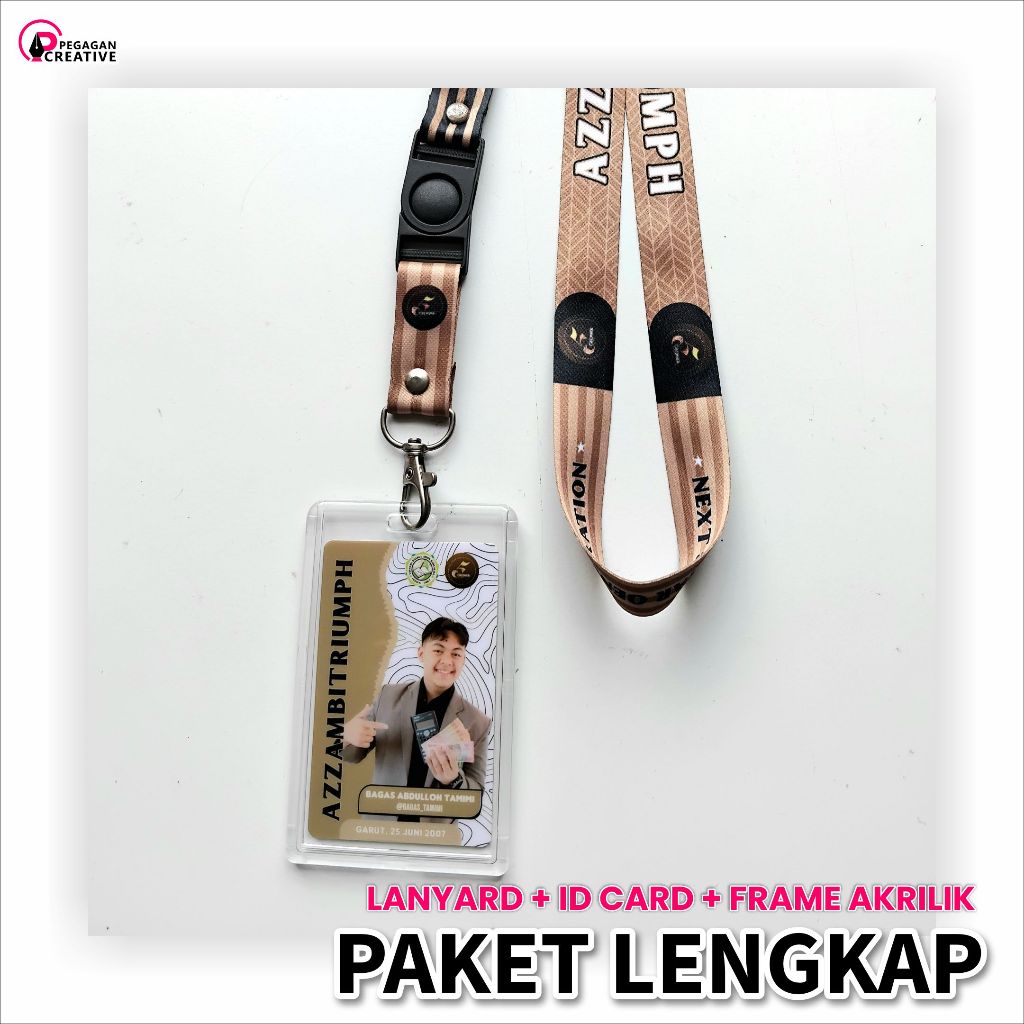Jual [PAKET LENGKAP] CUSTOM TALI LANYARD / ID CARD / FRAME AKRILIK 2 ...