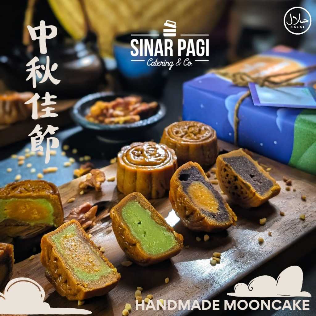 Jual Mooncake / Moon Cake Telur Asin Halal / Kue pia bulan Sinar Pagi ...