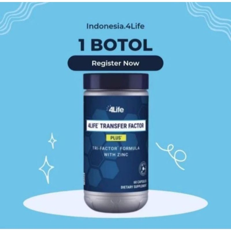 Jual 4Life Transfer Factor Plus Tri-Factor Formula Asli Isi 90 Kapsul Suplemen Imun Kekebalan ...