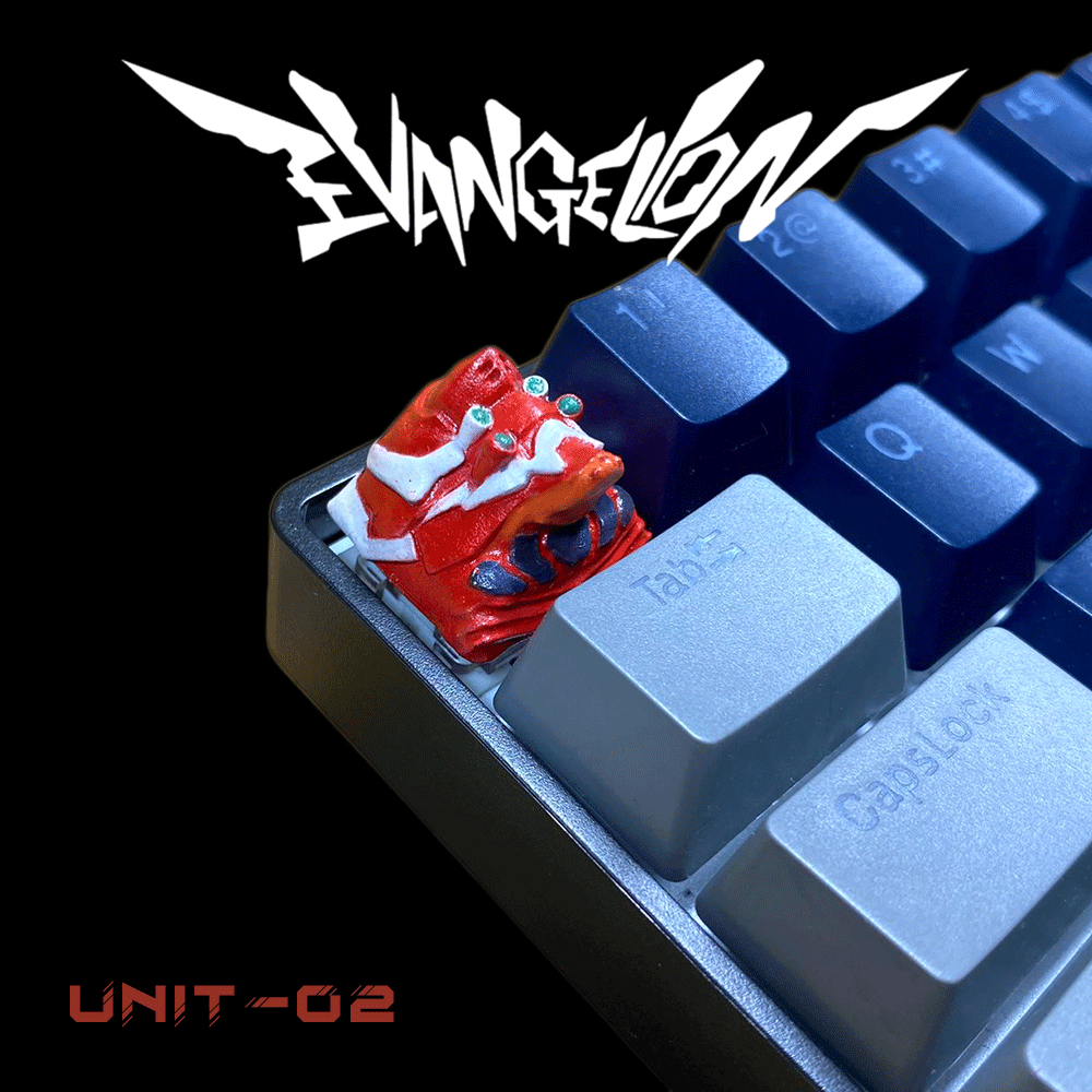 Jual Evangelion Unit-02 Artisan Keycap OEM Profile For Cherry MX ...