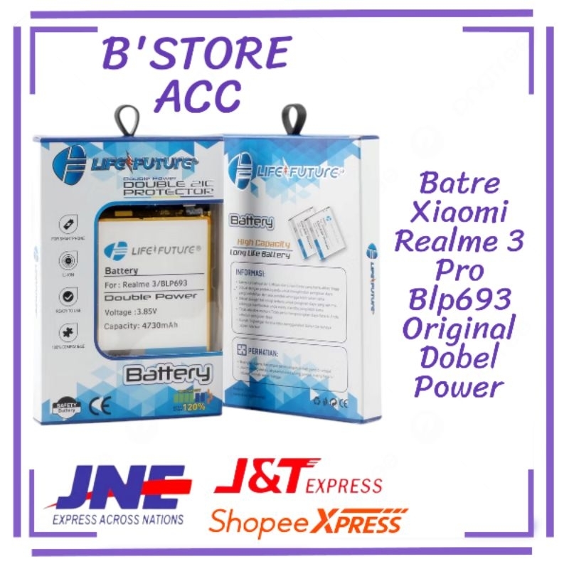 Jual Batre Baterai Battery Realme 3 BLP693 DOBEL POWER/DOUBLE POWER ...