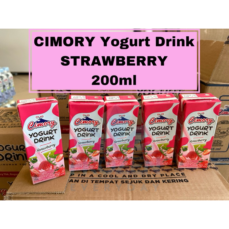 Jual CIMORY YOGURT DRINK 200ml Kartonan (24pcs) | Shopee Indonesia