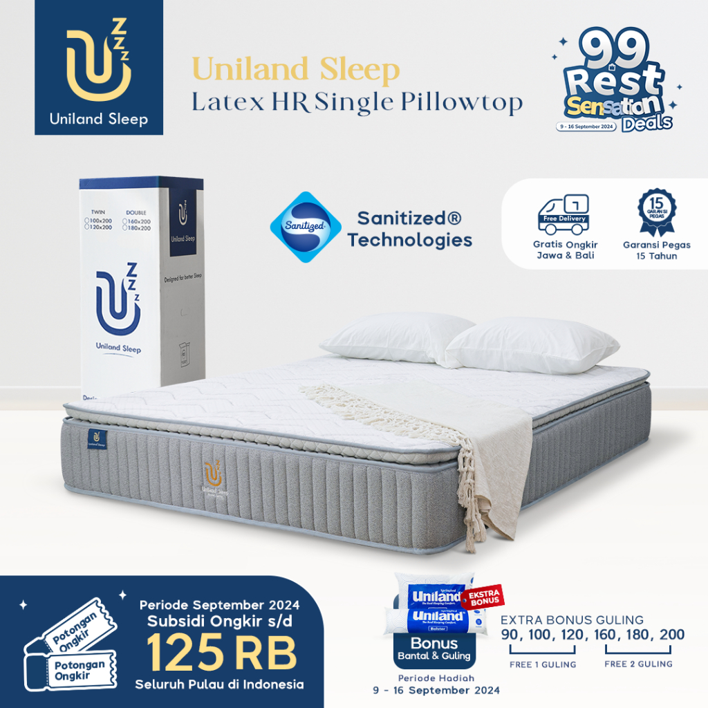 Jual Uniland Sleep 160x200 / Queen Size / Ukuran No 2 / Kasur Busa ...