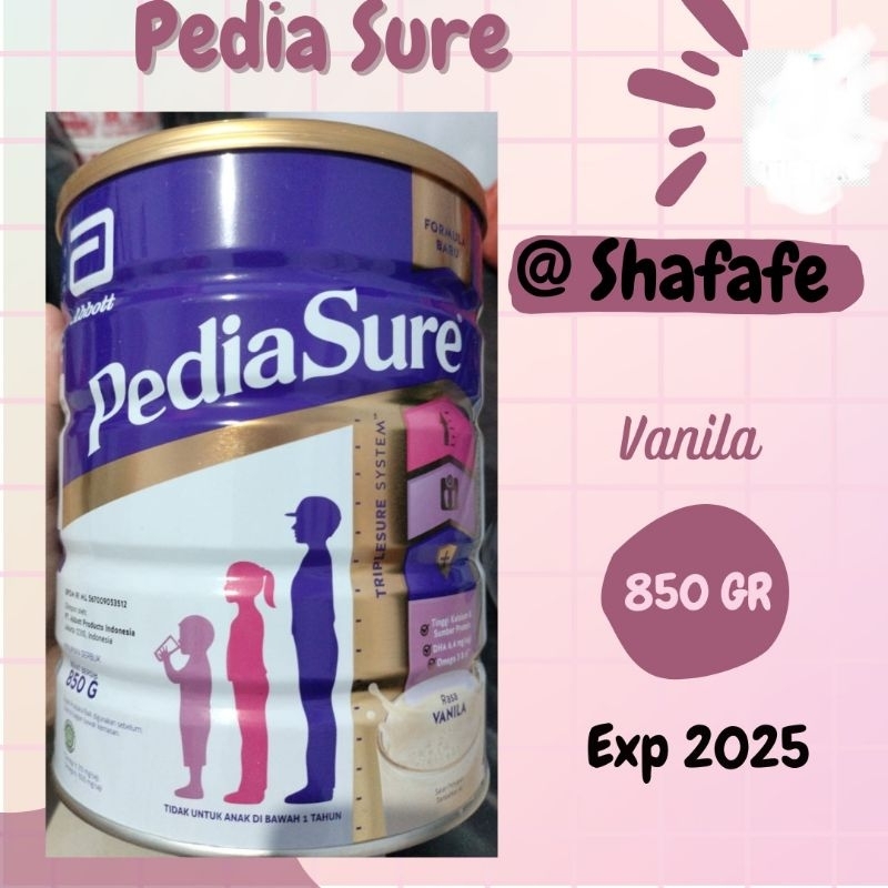 Jual Susu Pediasure 850 gram Vanila Exp 2025 kaleng penyok dikit ...