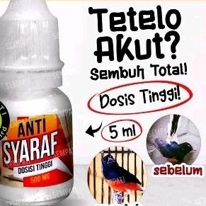 Jual ANTI SARAF BY BMW OBAT TETELO KEJANG BURUNG KICAU | Shopee Indonesia