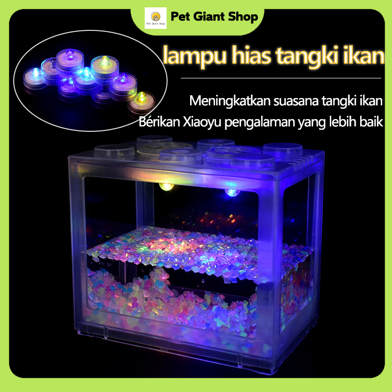 Jual 【Ready】Akuarium Ikan Cupang Akrilik Aquarium Mini Acrylic12x8cm ...
