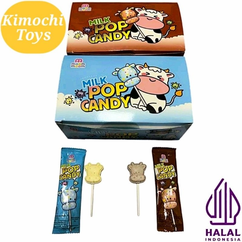 Jual Permen Lolipop MAAM MAAM Milk Pop Candy Box Isi 30 Stick Lollipop ...