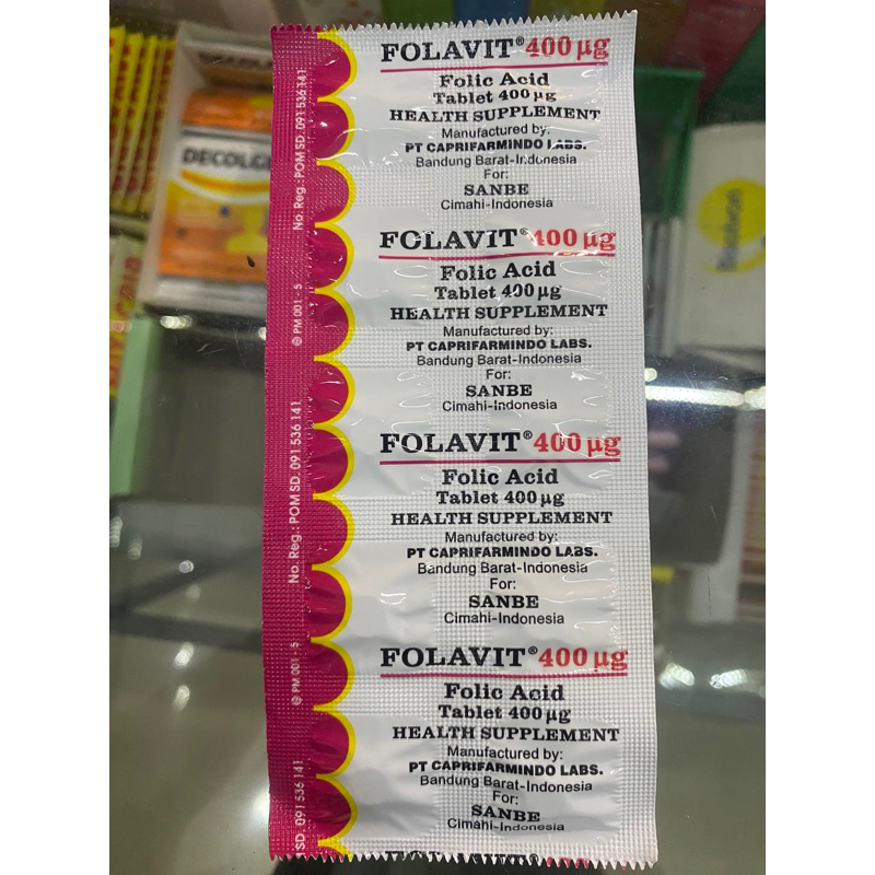 Jual Folavit 400 mg tablet (per strip) | Shopee Indonesia