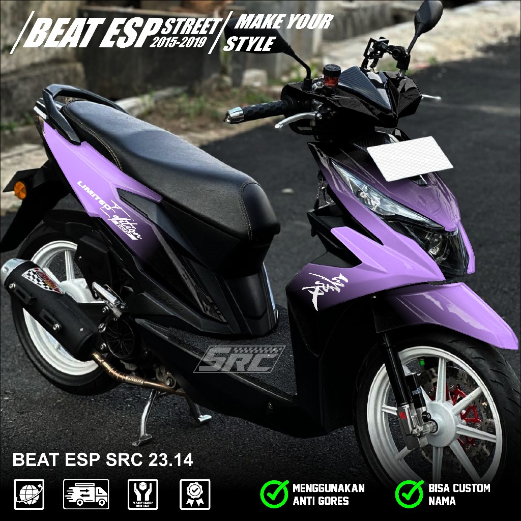 Jual COD Sticker Decal Full Body Honda Beat FI ESP Beat Street 2016 ...
