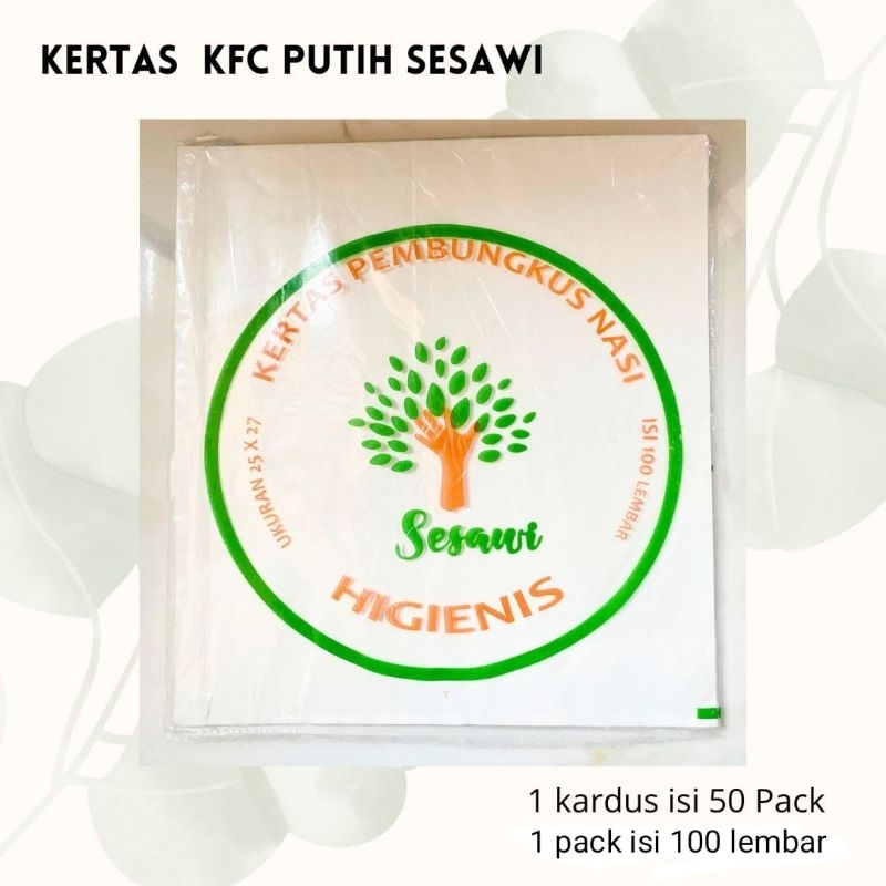 Jual kertas KFC sesawi | Shopee Indonesia