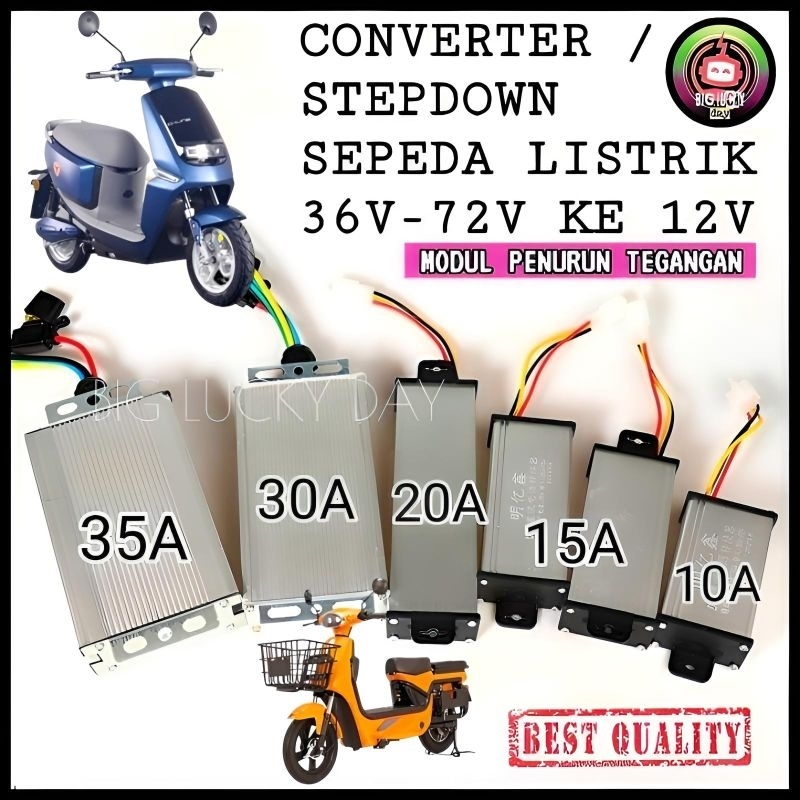 Jual CONVERTER SEPEDA LISTRIK / MOTOR LISTRIK MODUL PENURUN DAYA 36V ...