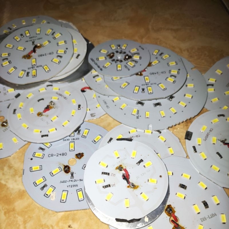 Jual DIY bahan led smd tipe 5730 lampu aki dc 12 volt dc PCB alumunium ...