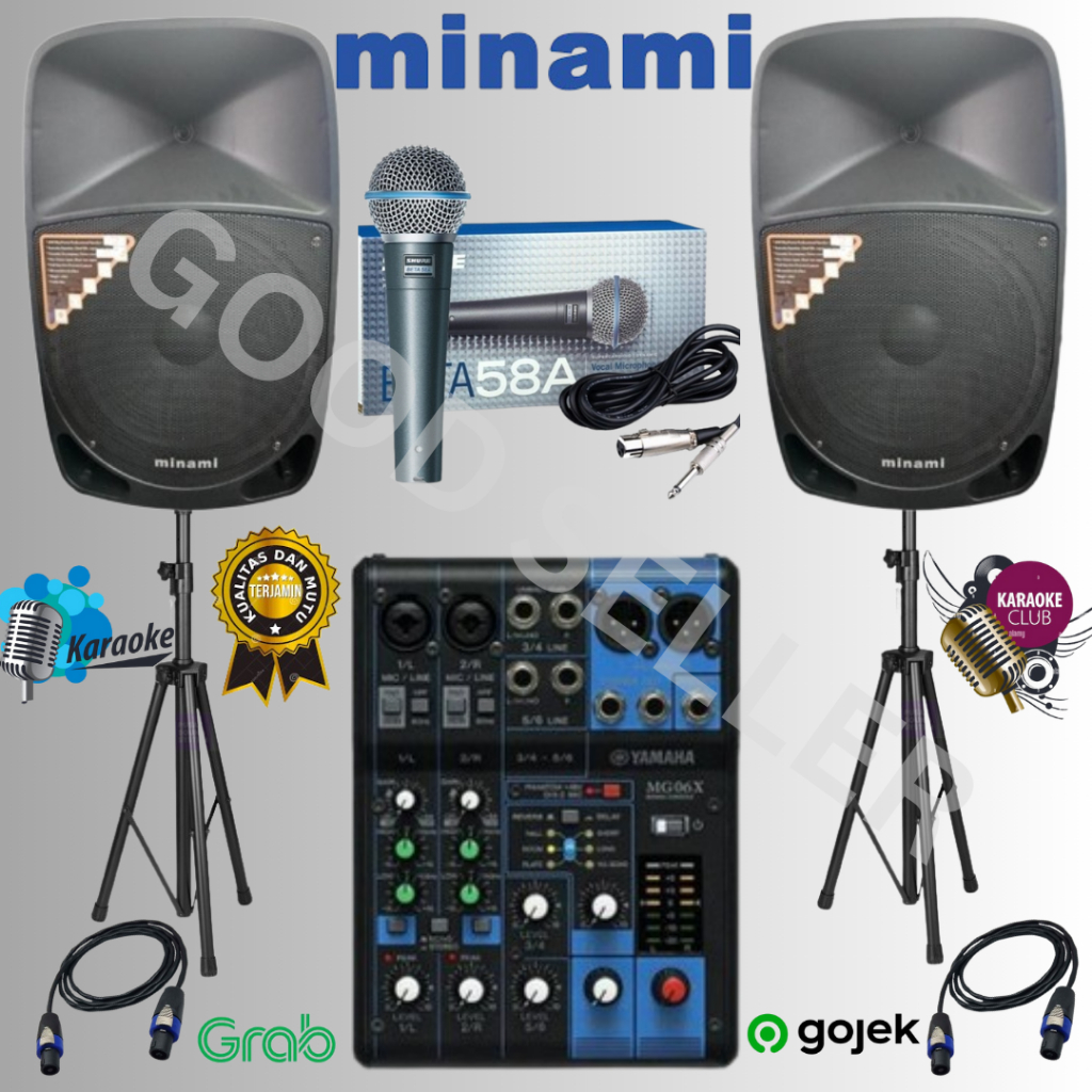 Jual AGEN PAKET SOUND SYSTEM MINAMI 15 INCH 50O WATT MIXER YAMAHA 6 CH ... Jual AGEN PAKET SOUND SYSTEM MINAMI 15 INCH 50O WATT MIXER YAMAHA 6 CH ...