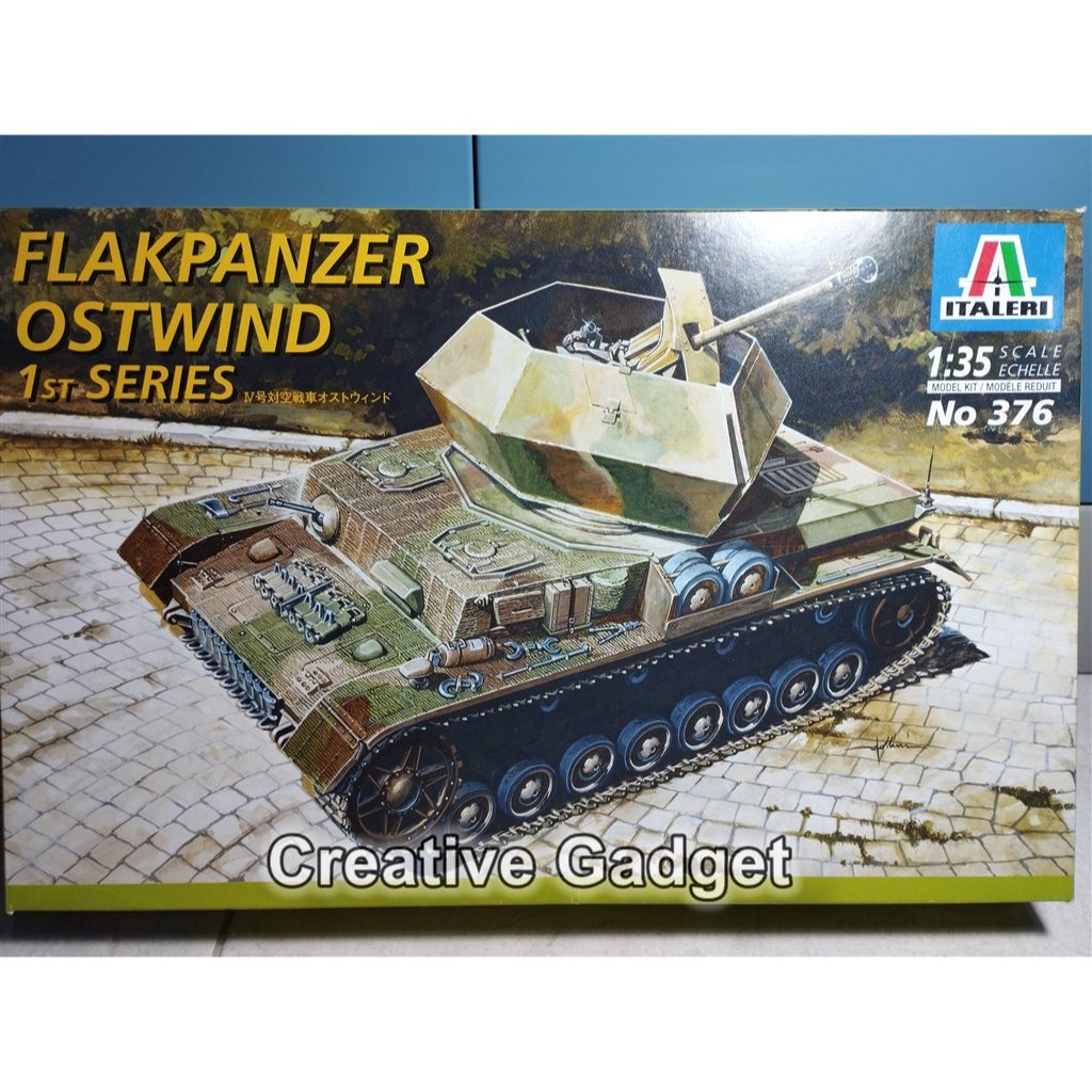 Jual German Flakpanzer Ostwind 1st Series - Model Kit Italeri 1/35 ...