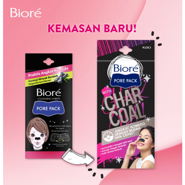 Jual Biore Pore Pack Black isi 4 pcs (kemasan baru) | Shopee Indonesia